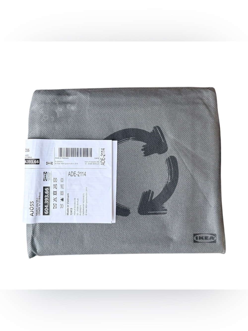IKEA | Other | Ikea Ajss Recycling Storage Bag Dark Gray Reusable Waste ...